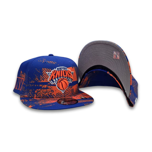 Royal Blue Tip Off New York Knicks Gray Bottom NBA NY Side Patch New E ...