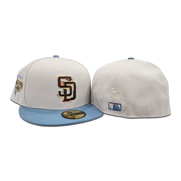 Stone San Diego Padres Brush Logo Blue Visor Gray Bottom 1992 All Star ...
