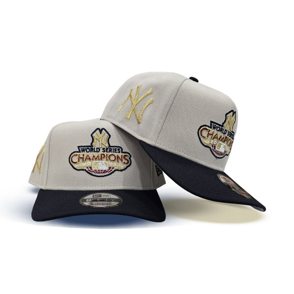 Stone New York Yankees 2009 World Series Champions Curved Navy Blue Br ...