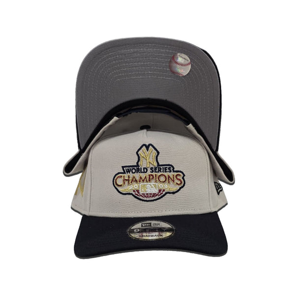 Stone New York Yankees 2009 World Series Champions Curved Navy Blue Br ...