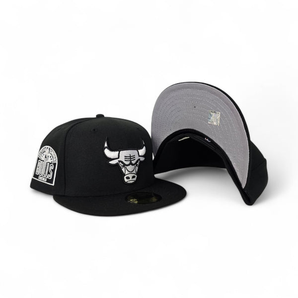 Black Chicago Bulls Eastern Conference Side Patch 59Fifty Fitted ...