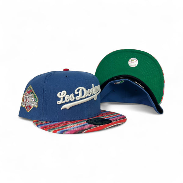 Indigo Los Angeles Dodgers Serape Visor VIVA Los Dodgers Fitted ...