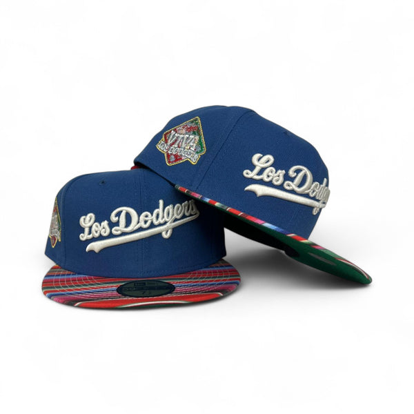 Indigo Los Angeles Dodgers Serape Visor VIVA Los Dodgers Fitted ...