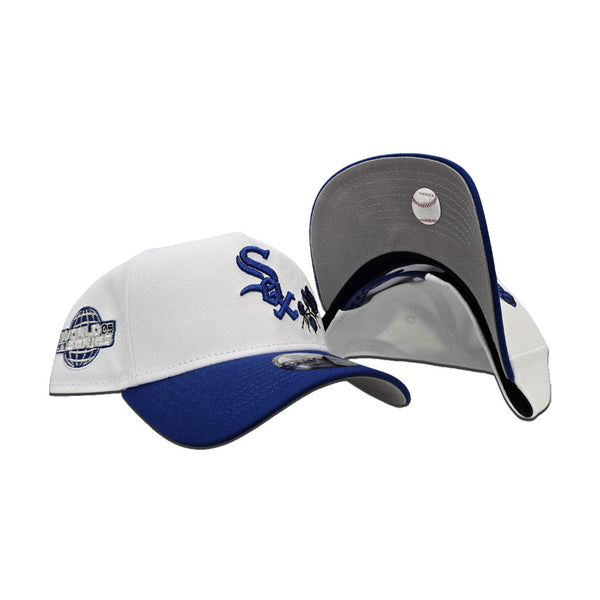 White Chicago White Sox Rose Logo Royal Blue Curved Brim Gray Bottom 2 ...
