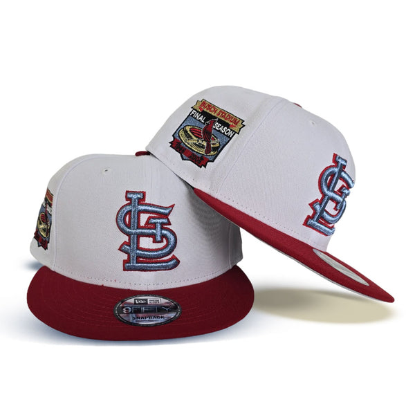 White St. Louis Cardinals Red Visor Gray Bottom Busch Stadium Final Se ...