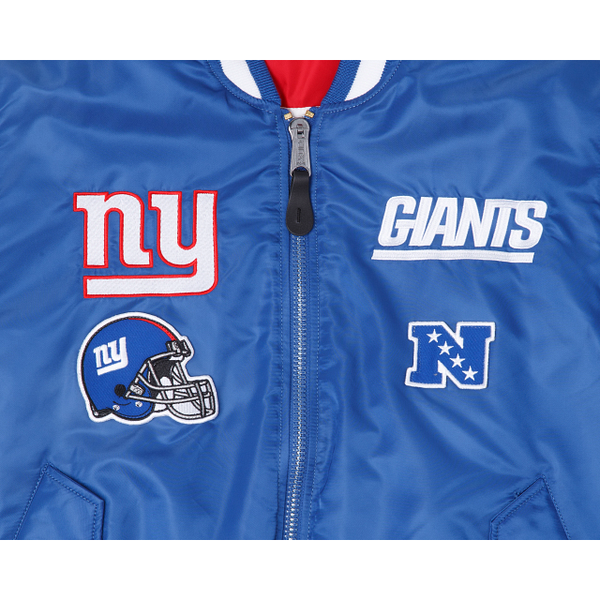 Royal Blue New York Giants Alpha Industries X New Era Reversible MA-1 ...