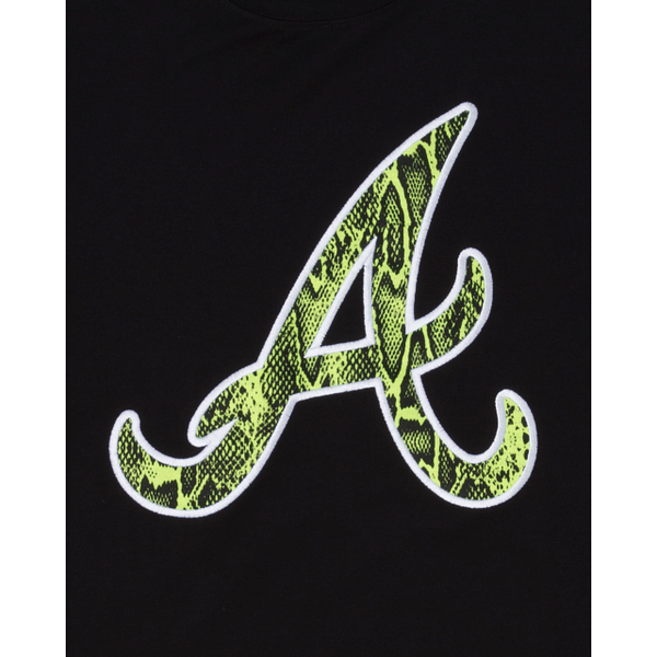 New Era Atlanta Braves Summer Pop Black Neon Yellow T-shirt – Exclusive ...