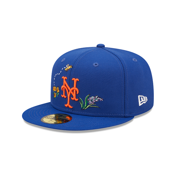 Royal Blue New York Mets Watercolor Floral Bottom New Era 59Fifty Fitt ...