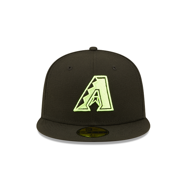 Black Arizona Diamondbacks Neon Green Snakeskin Bottom 2001 World Seri – Exclusive Fitted Inc.