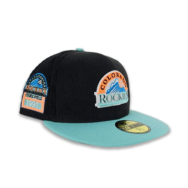 Black Corduroy Glow In the Dark Colorado Rockies Mint Green Visor Rust ...