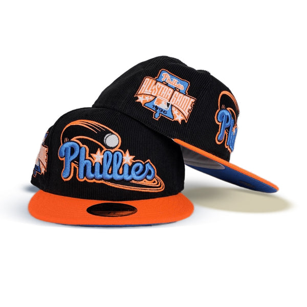 Black Corduroy Glow In the Dark Philadelphia Phillies Orange Visor Sea ...
