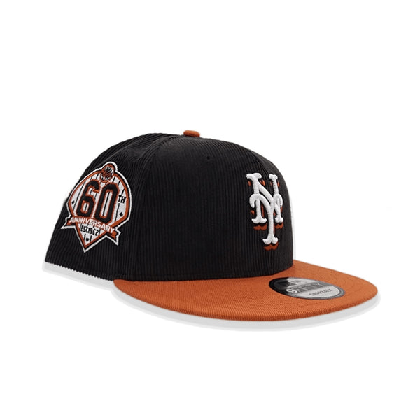 Black Corduroy New York Mets Rust Visor Gray Bottom 60th Anniversary S ...