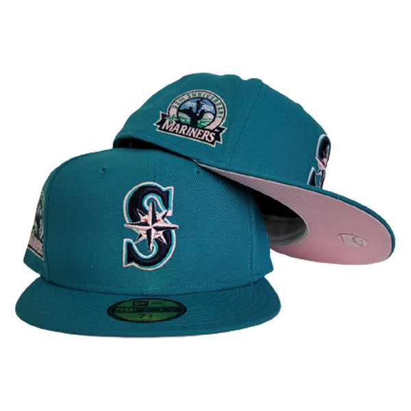 Aqua Seattle Mariners Pink Bottom 30th Anniversary Side Patch New Era ...