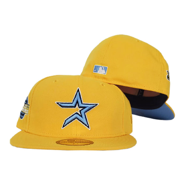 HOUSTON ASTROS TAXI YELLOW ICY BLUE BOTTOM 2005 WORLD SERIES NEW ERA 5 ...