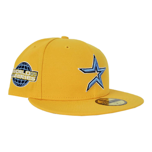 HOUSTON ASTROS TAXI YELLOW ICY BLUE BOTTOM 2005 WORLD SERIES NEW ERA 5 ...