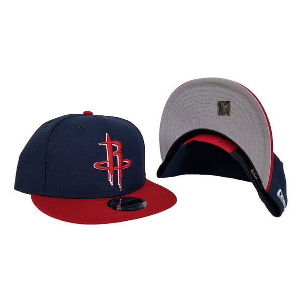 Houston Rockets Navy Blue Red New Era 9Fifty Snapback – Exclusive ...