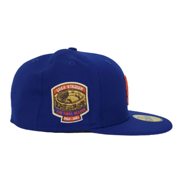 NEW ERA BLUE NEW YORK METS 1964-2008 SHEA STADIUM FITTED HAT ...