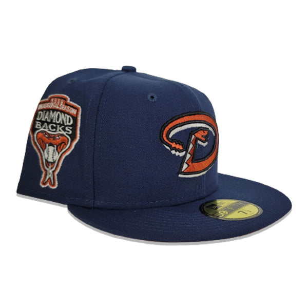 Navy Blue Arizona Diamondbacks Rust Bottom 1998 Inaugural Season Side ...