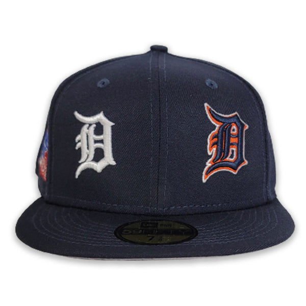 Navy Blue Detroit Tigers Team Patch Pride New Era 59fifty Fitted ...