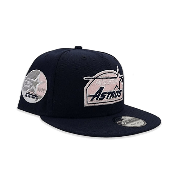 Navy Blue Houston Astros Pink Bottom 35th Great Years Side Patch New E ...