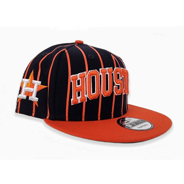 Navy Blue Houston Astros Pinstripe Green Bottom New Era 9Fifty Snapbac ...