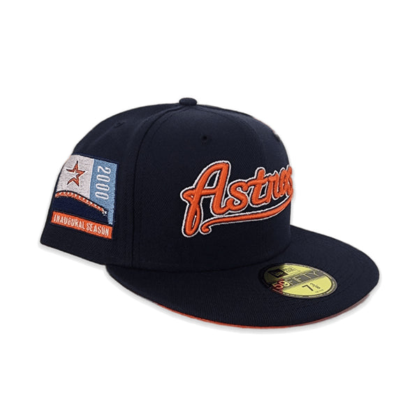 Navy Blue Script Houston Astros Orange Bottom 2000 Inaugural Season Si ...