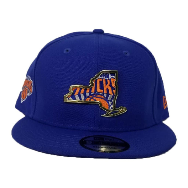 New Era New York Knicks Gold Metal State Map Logo... – Exclusive Fitted ...