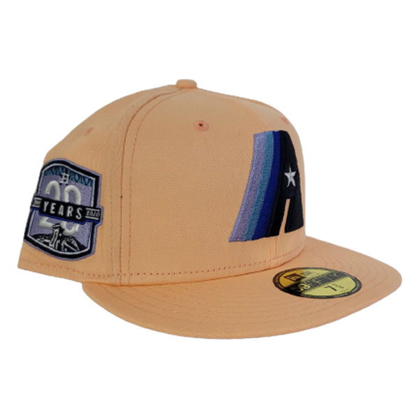 Peach Houston Astros Lavender Bottom 20th Anniversary Side patch New E ...