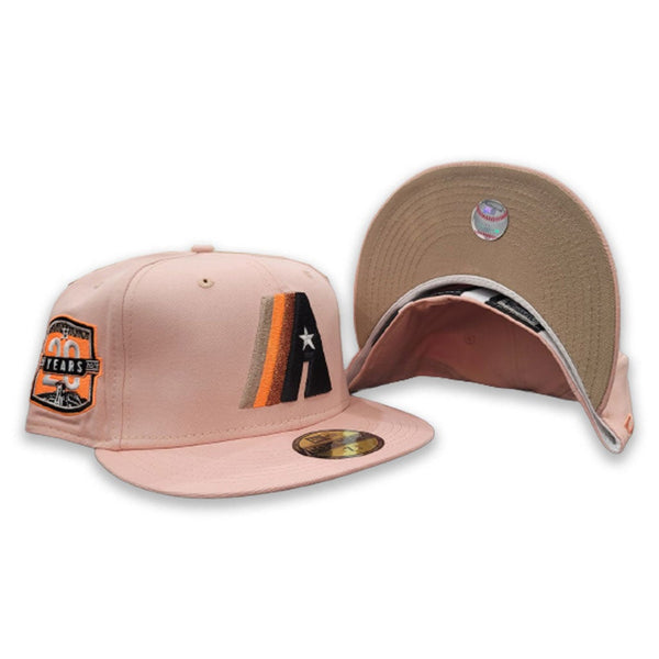 Peach Houston Astros Tan Bottom 20th Anniversary Side Patch New Era 59 ...