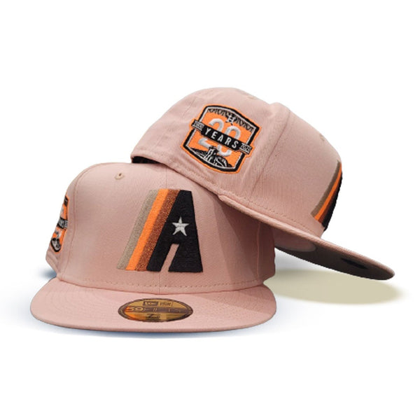 Peach Houston Astros Tan Bottom 20th Anniversary Side Patch New Era 59 ...