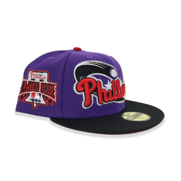 Purple Philadelphia Phillies Black Visor Red Bottom 1996 All Star Game ...