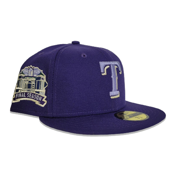 Purple Texas Rangers Lavender Bottom Final Season Side Patch New Era 5 ...