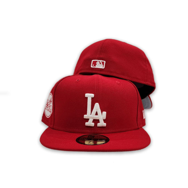 Red Los Angeles Dodgers 1980 All Star Game Side Patch New Era Fitted ...