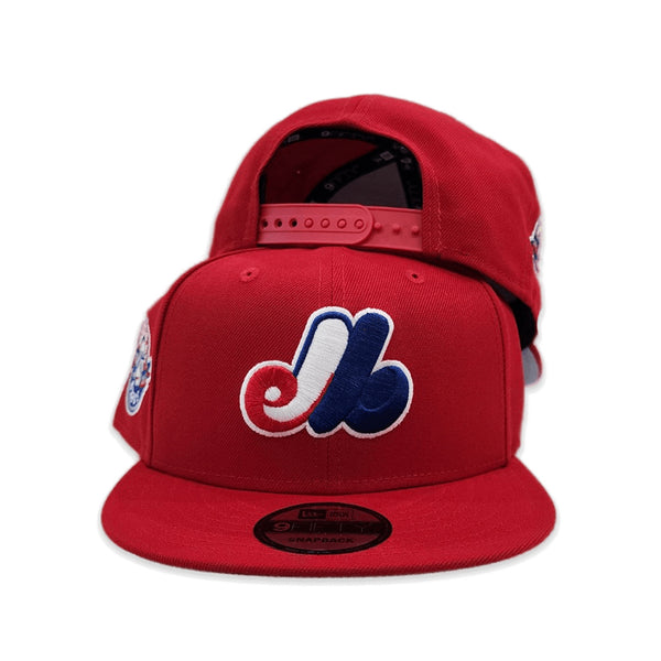 Red Montreal Expos Gray Bottom 25th Anniversary Side Patch New Era 9Fi ...