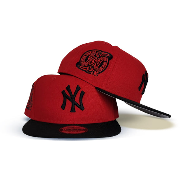 Red New York Yankees Black Visor Gray Bottom 2000 Subway Series Side P ...