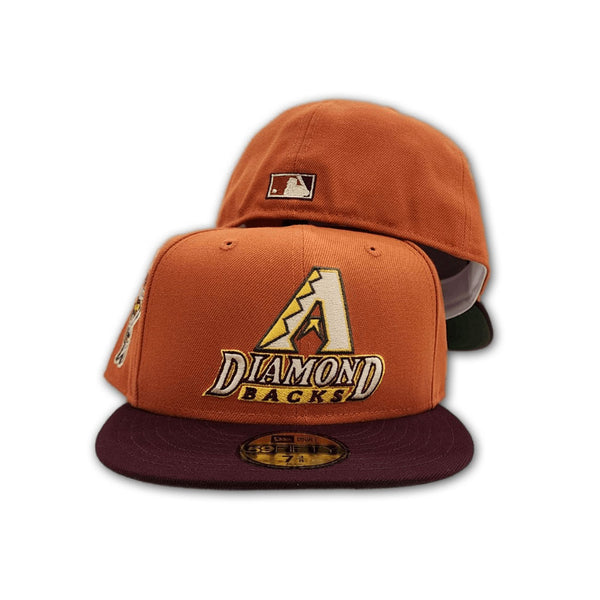 Rust Arizona Diamondbacks Maroon Visor Olive Green Bottom 1998 Inaugur ...