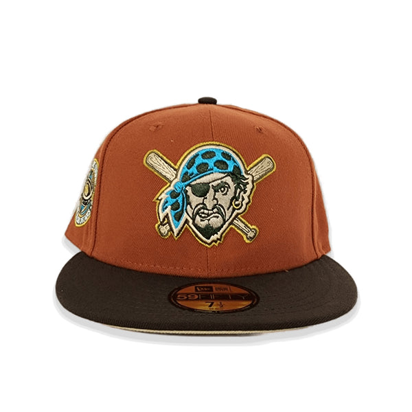 Rust Orange Pittsburgh Pirates Brown Visor Vegas Gold Bottom Three Riv ...