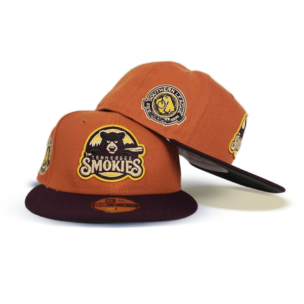Rust Tennessee Smokies Brown Visor Olive Green Bottom Southern League ...