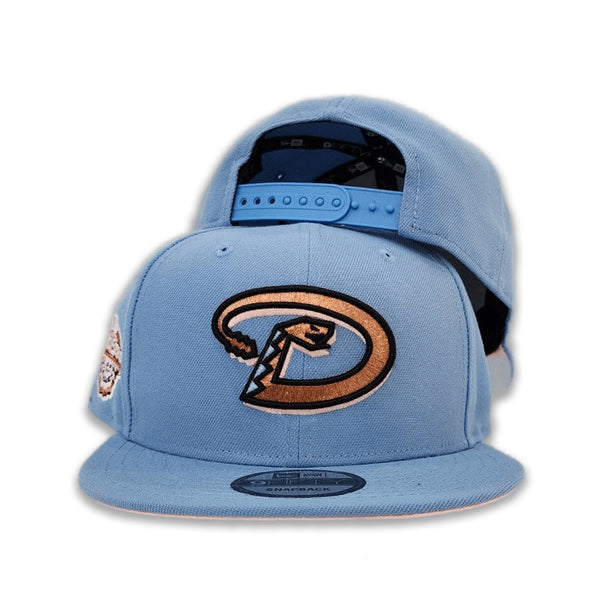 Sky Blue Arizona Diamondbacks Pink Bottom 2001 World Series Side Patch ...