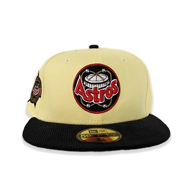 Soft Yellow Houston Astros Black Corduroy Visor Red Bottom 1986 Astrod ...