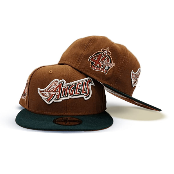 Toast Los Angeles Angels Dark Green Visor Rust Bottom 40th Season Side ...