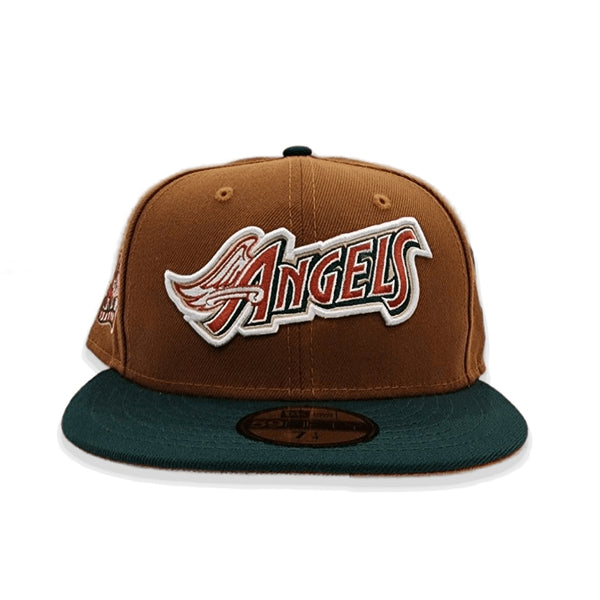 Toast Los Angeles Angels Dark Green Visor Rust Bottom 40th Season Side ...