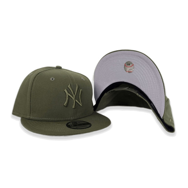 Olive Green New York Yankees Gray Bottom New Era 9Fifty Snapback ...