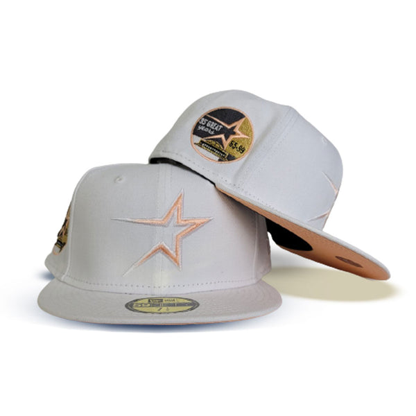 White Houston Astros Peach Bottom 35th Great Years Side Patch New Era ...