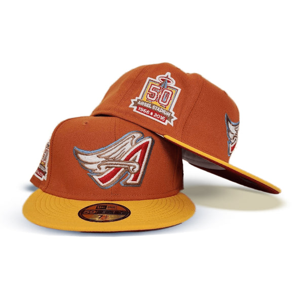 Rust Orange Los Angeles Angels New Era 59Fifty Fitted – Exclusive ...